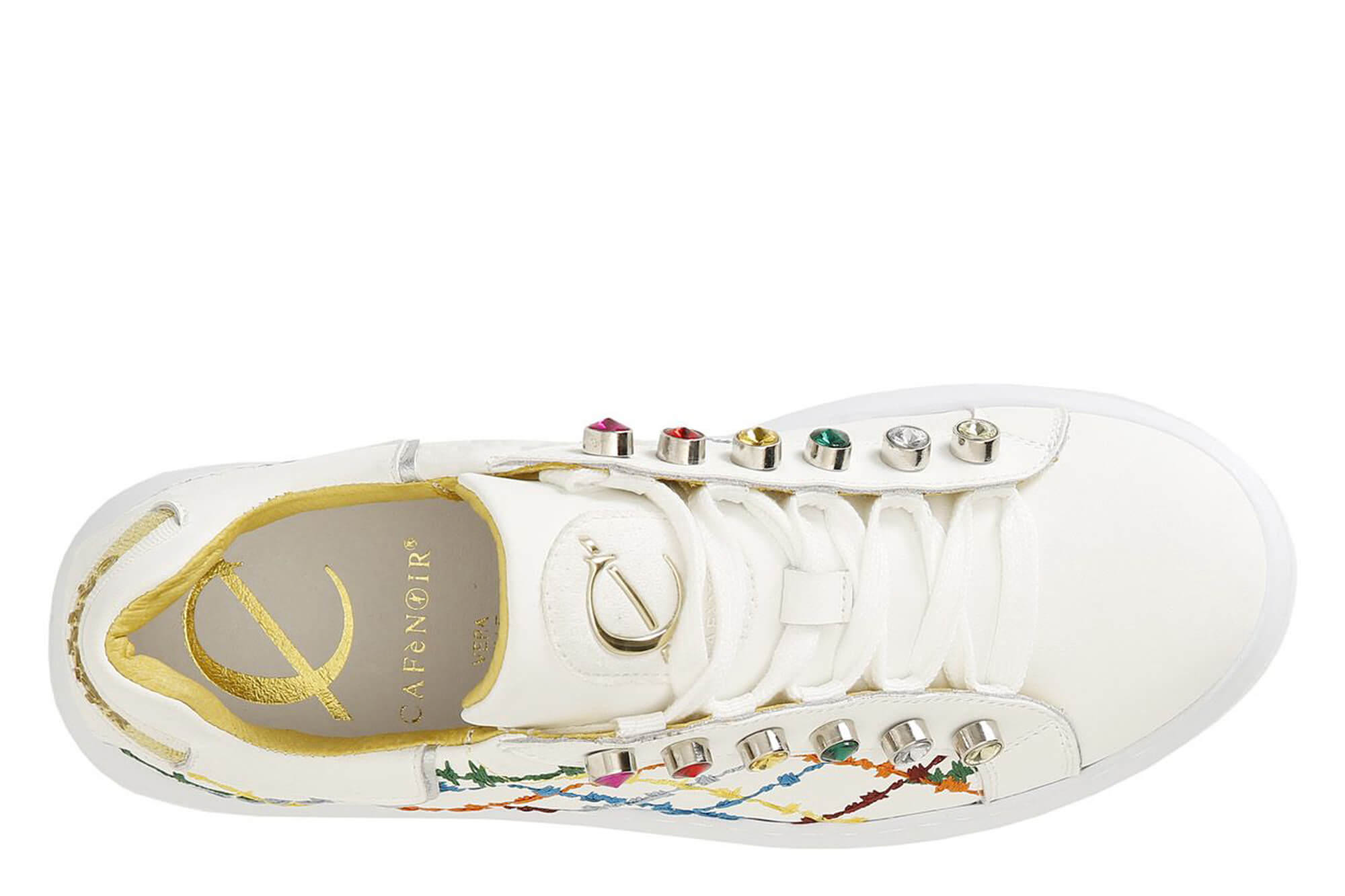 Zapatillas de plataforma SNEAKERS CON RICAMO E STRASS