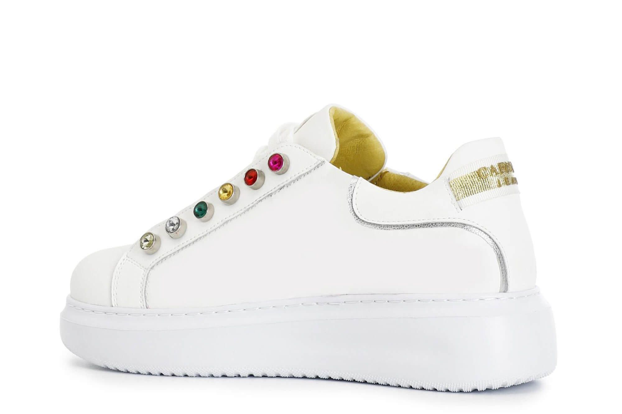 Zapatillas de plataforma SNEAKERS CON RICAMO E STRASS
